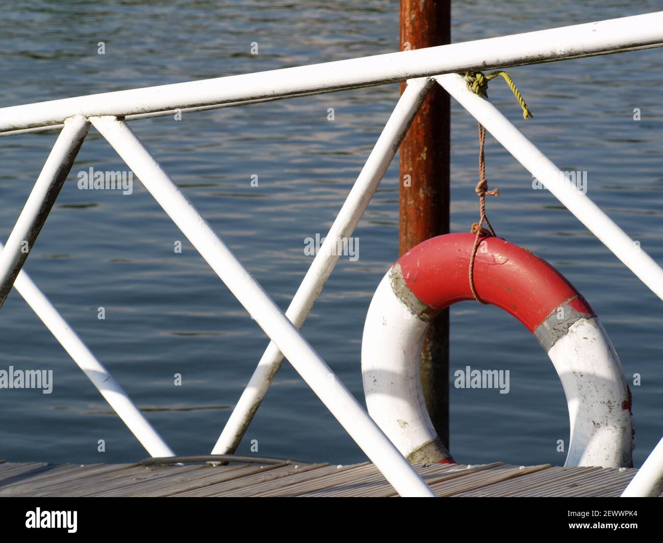 Life saving ring harbour marina hi-res stock photography and images - Alamy