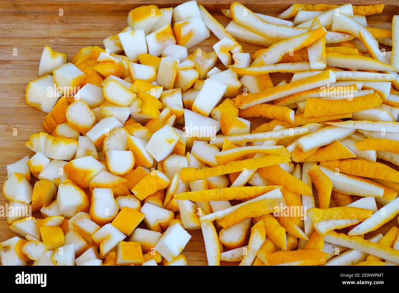 A fresh yellow Buddha’s Hand (Citrus medica var. sarcodactylis) or ...