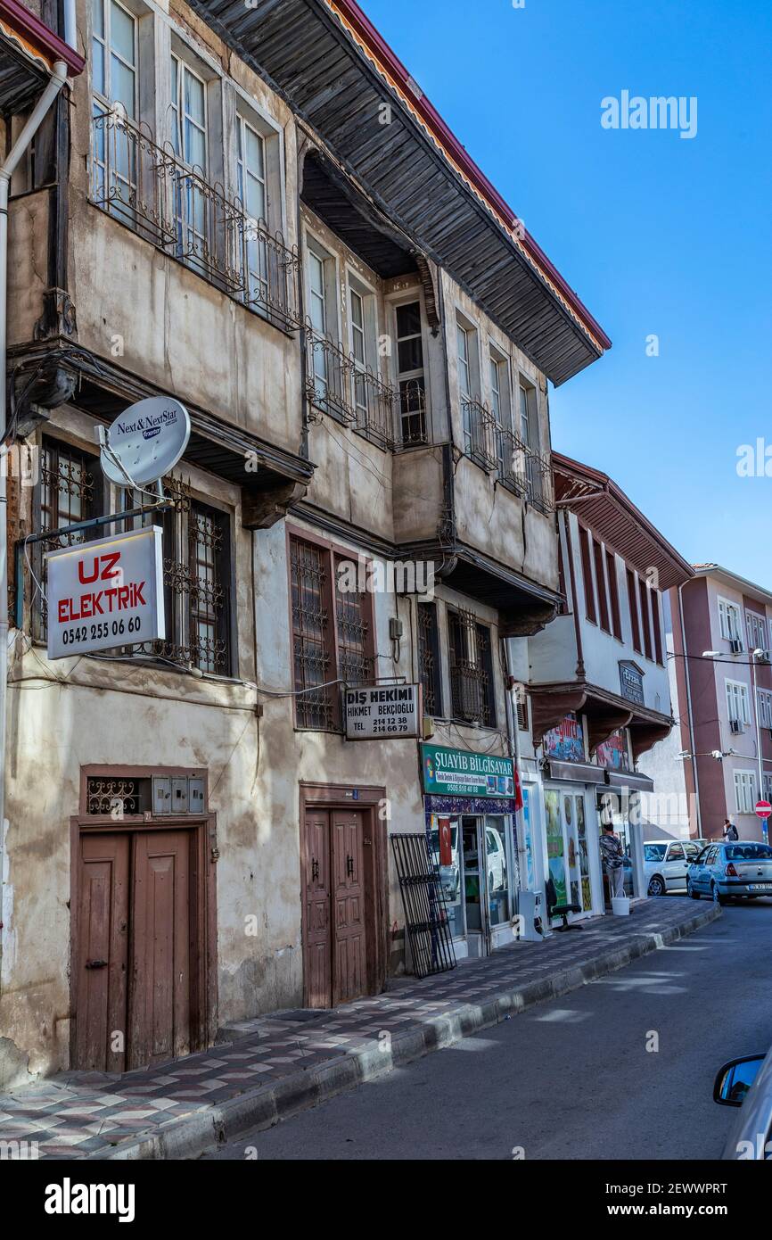 Turkey, civil architecture of the historic houses in the town of Tokat ...