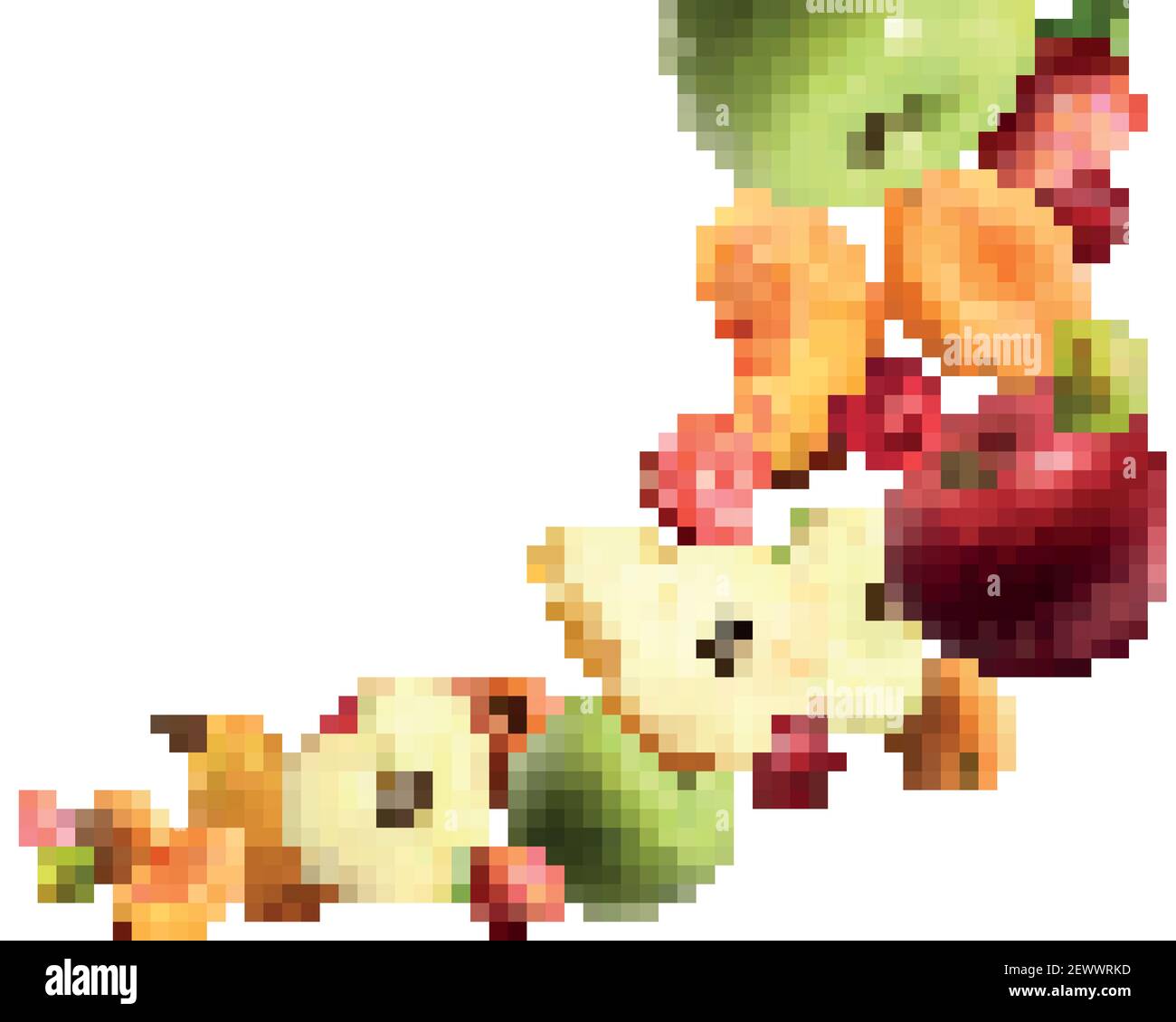 Falling fruits Stock Vector Images - Alamy