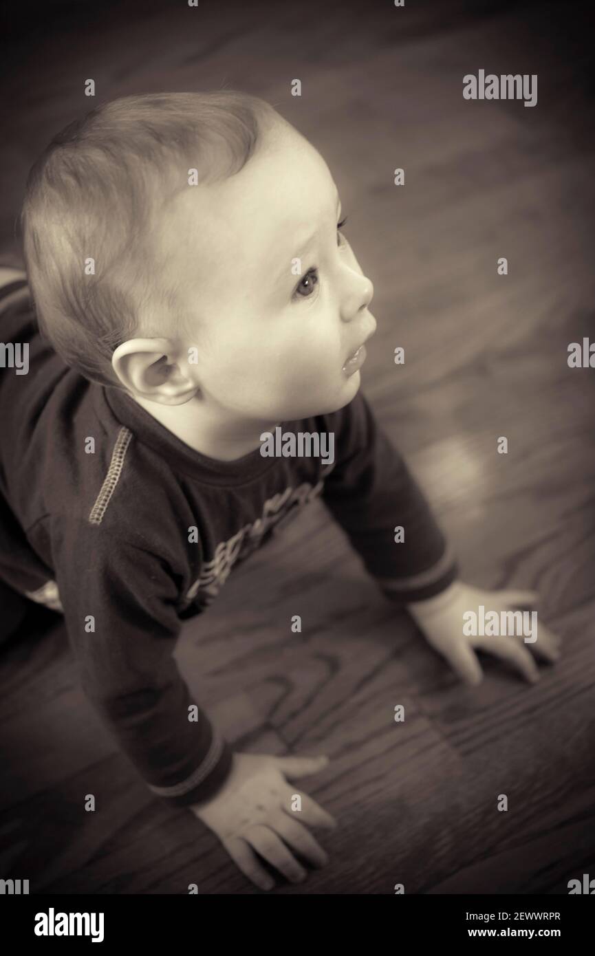 Boy looking curiously hi-res stock photography and images - Alamy