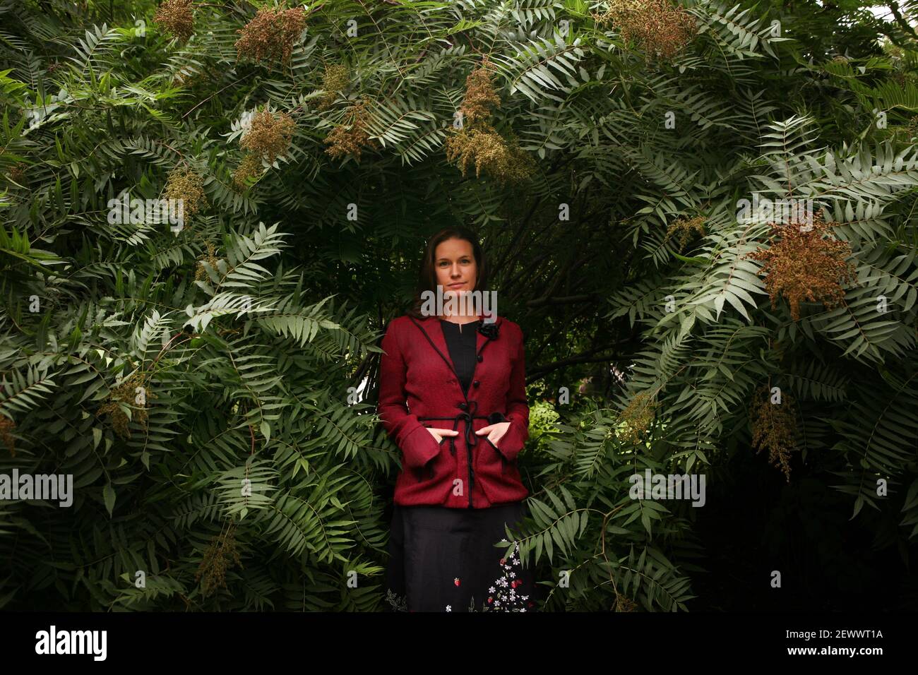 Writer......Sarah Hall at Faber and Faber in London 27/7/2007 pic David ...