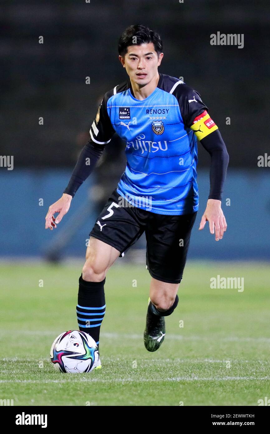 Kawasaki Todoroki Stadium, Kanagawa, Japan. 3rd Mar, 2021. Shogo ...