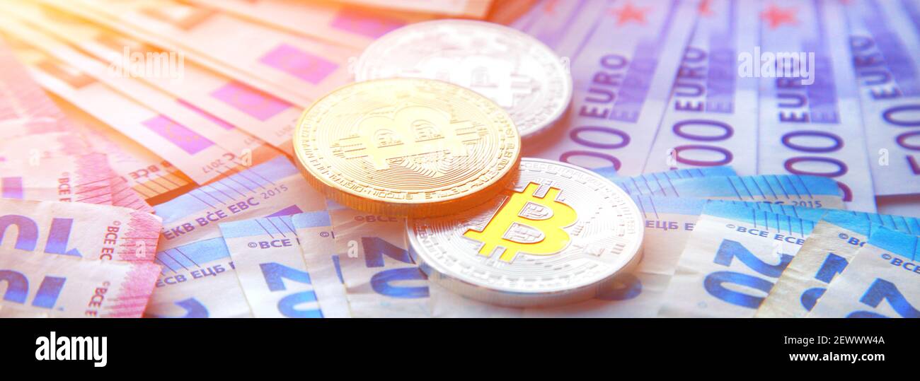 Cryptocurrency concept. Trends in bitcoin exchange rates. Rise and fall ...