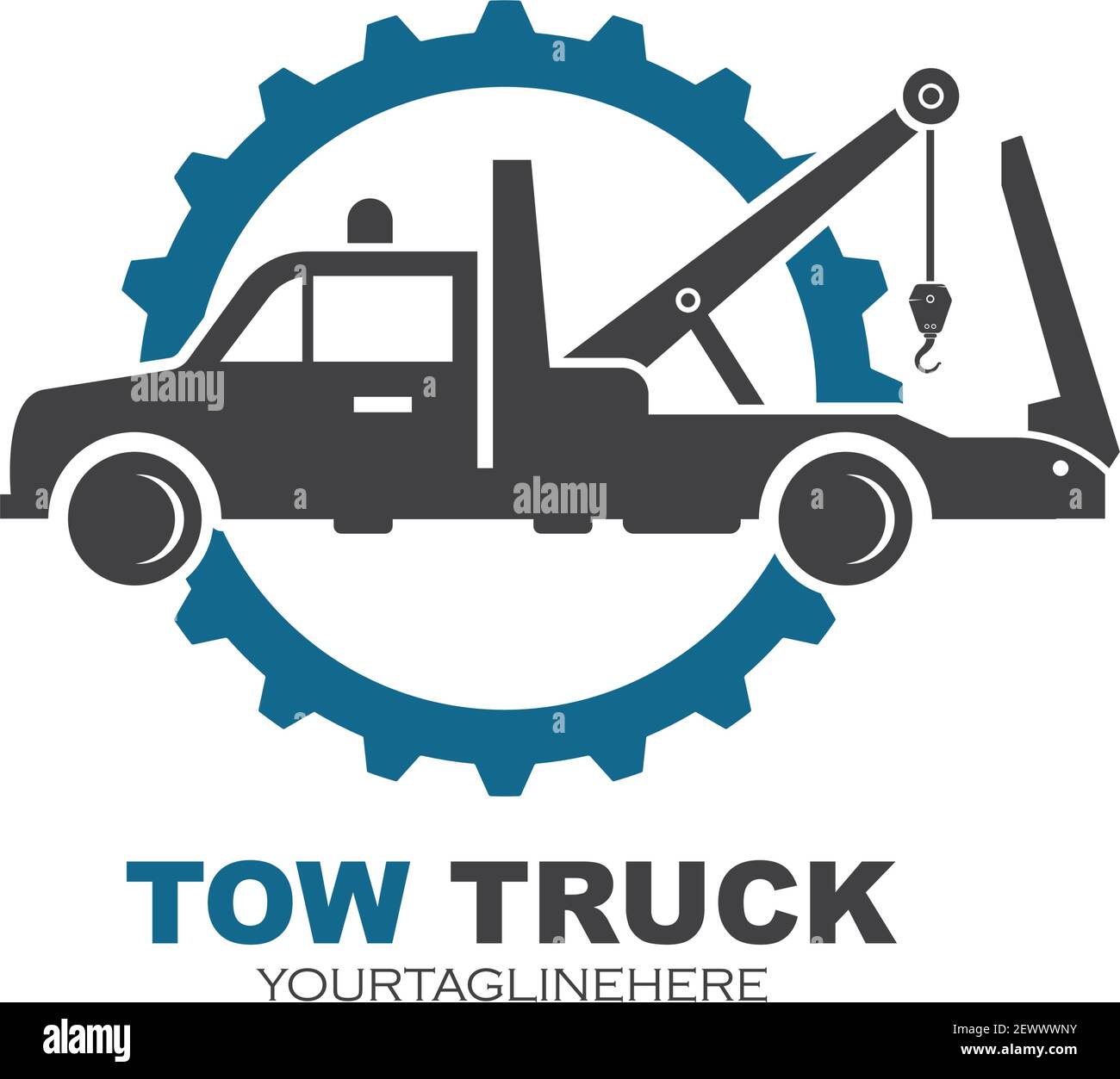 Towing Truck Vector