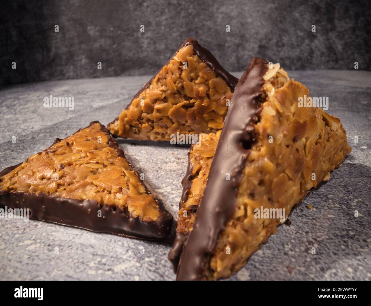 Nut pastry triangles hi-res stock photography and images - Alamy