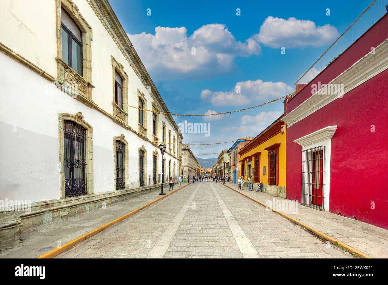 Oaxaca, Mexico-1 March, 2020: Scenic old city streets and city symbolic ...