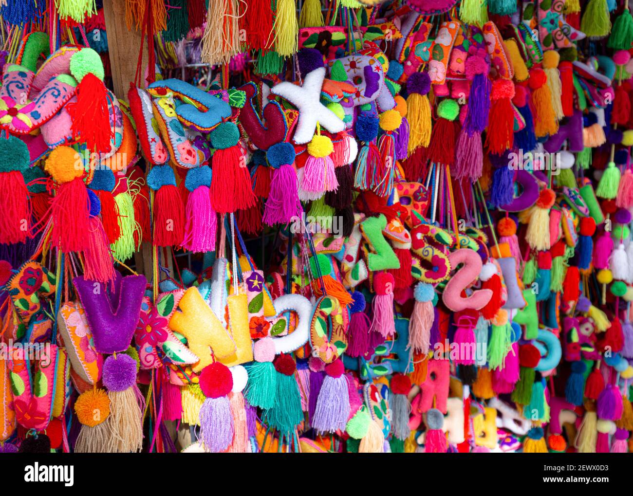 Oaxaca, Mexico, Scenic old city streets and colorful colonial buildings ...