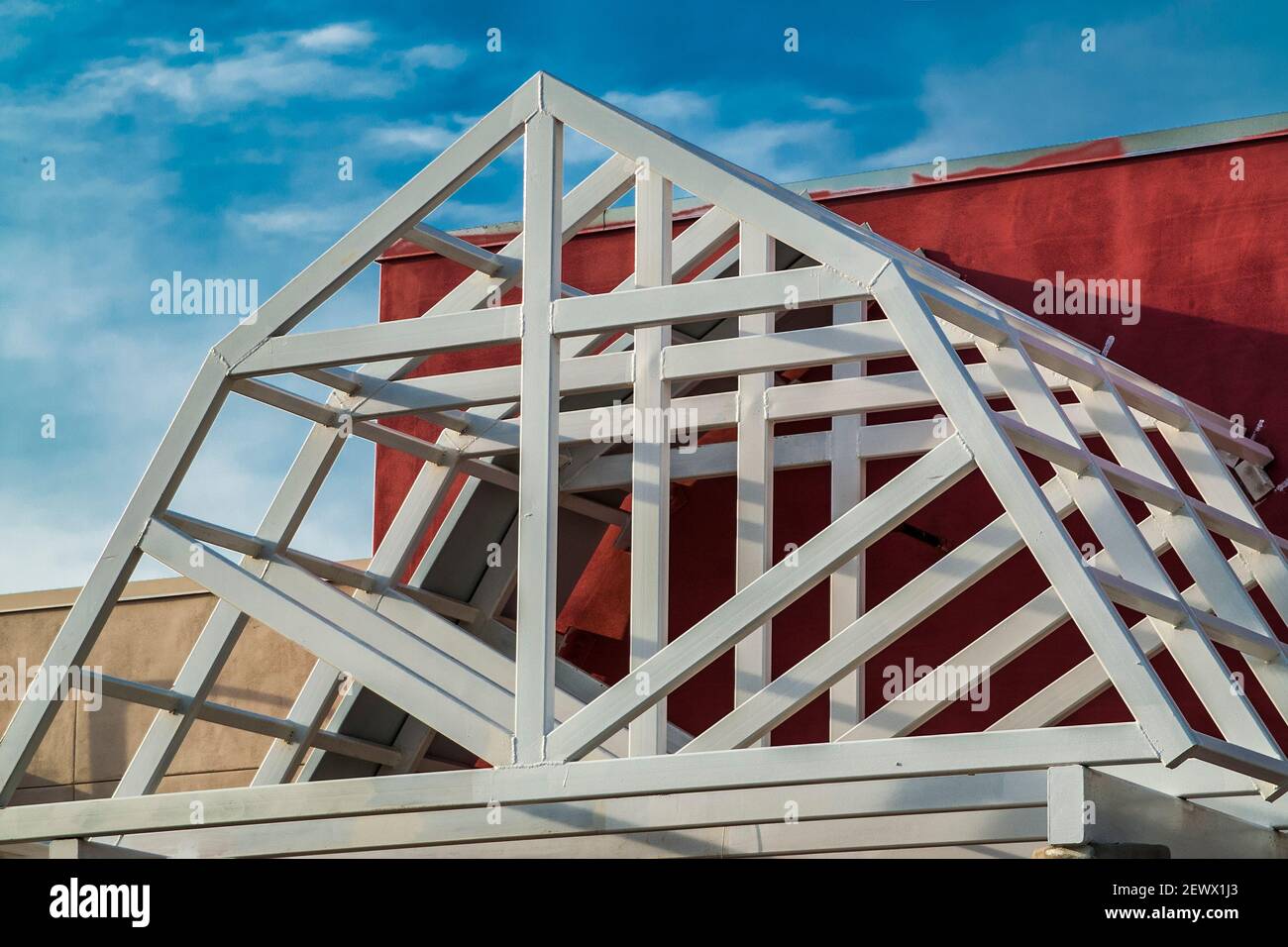 Decorative metalwork above the entrance to the Miami-Dade Redland Fire ...