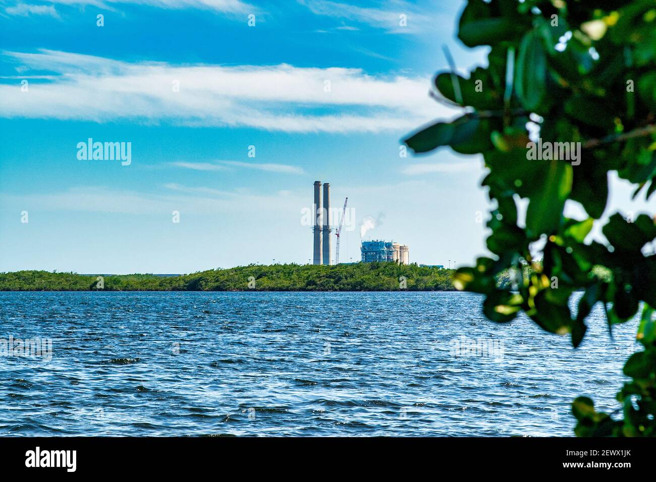 The Turkey Point Nuclear Generating Station seen from the Miami-Dade ...