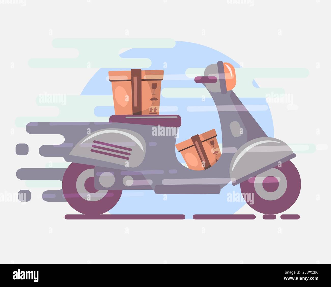 fast package delivery concept icon vector illustration Stock Vector ...