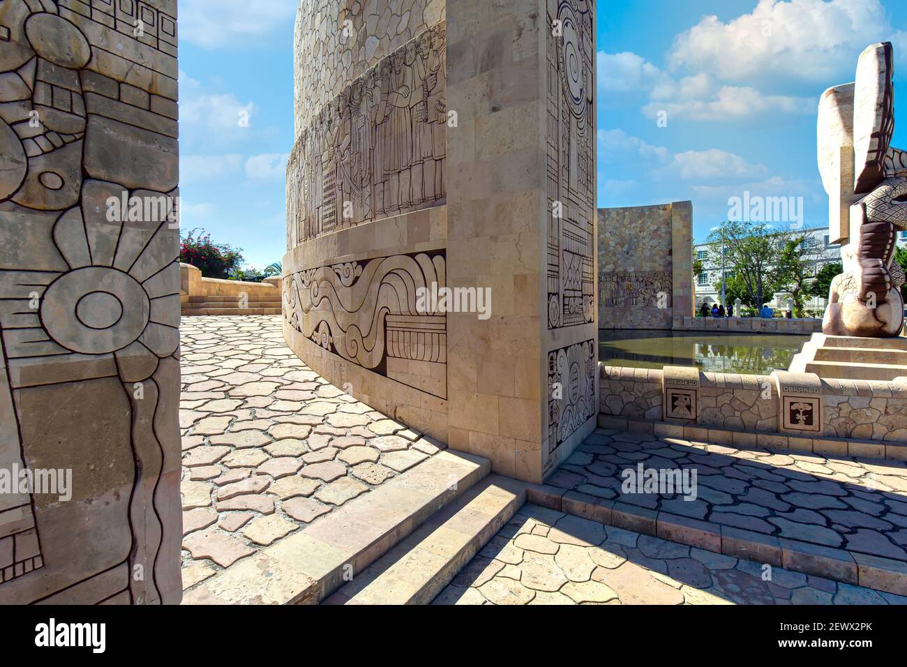 Merida, Mexico - 11 February, 2020: Merida, an iconic Homeland Monument ...