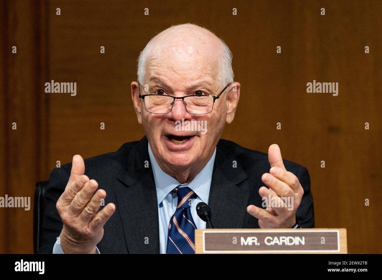 Washington, United States. 03rd Mar, 2021. Senator Ben Cardin, (D-MD ...