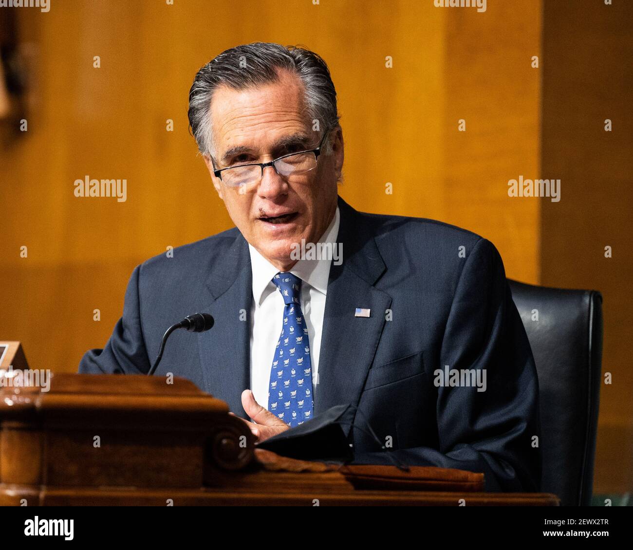 Washington, United States. 03rd Mar, 2021. Senator Mitt Romney, (R-UT ...