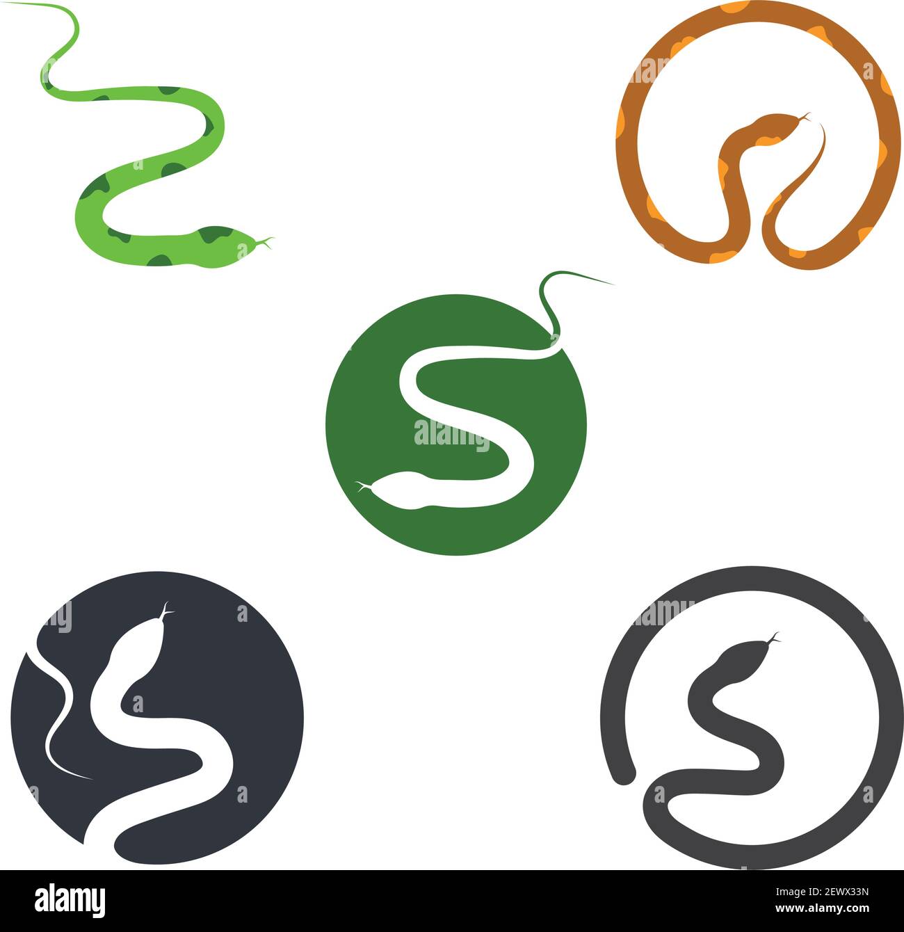 Snake strike poisonous Stock Vector Images - Alamy