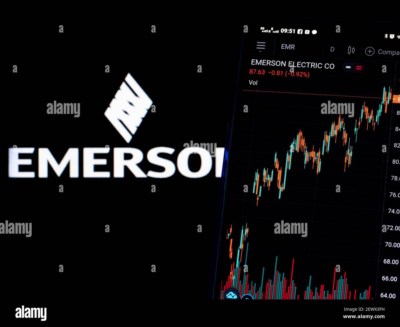 Emerson electric logo hi-res stock photography and images - Alamy