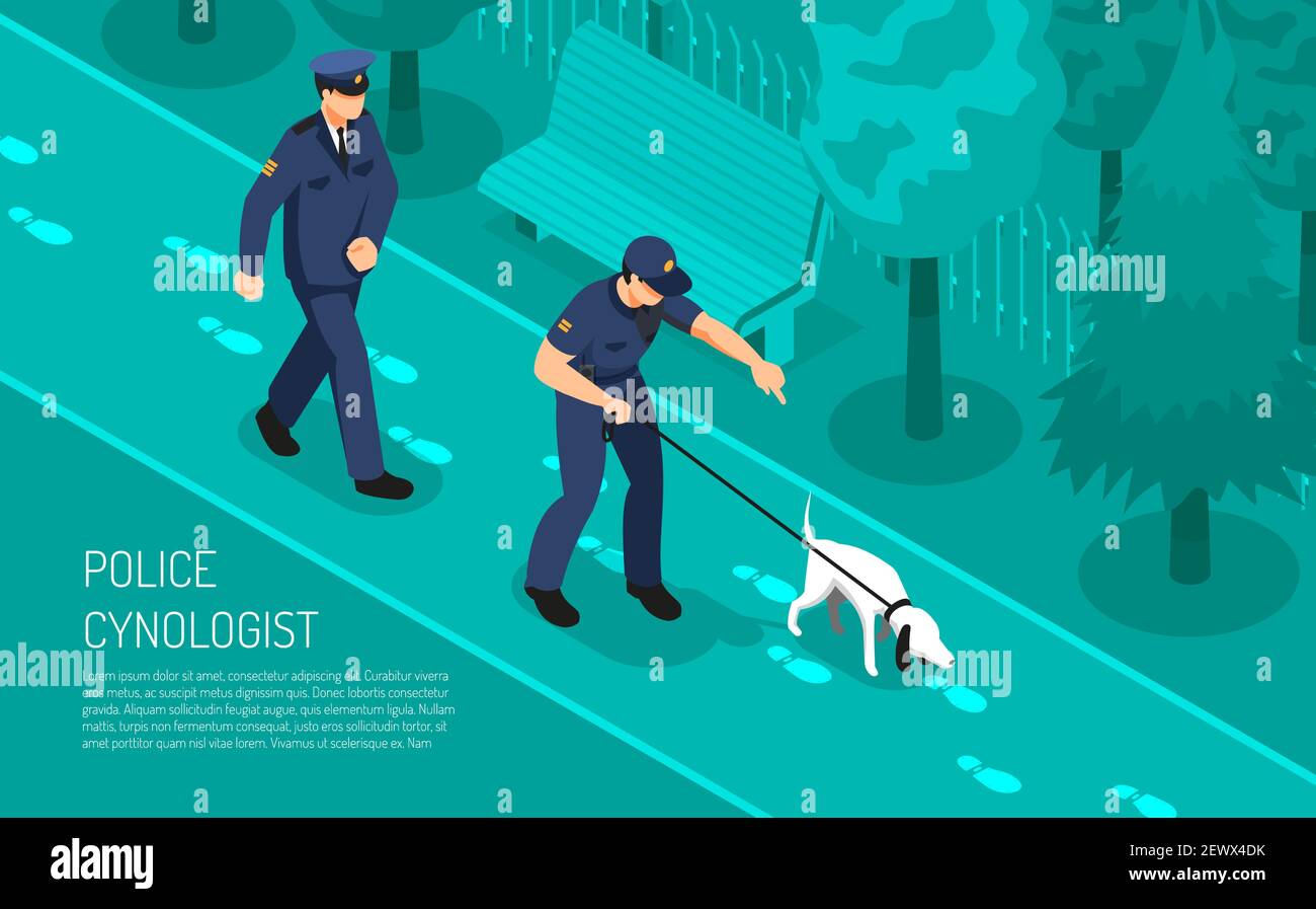 Police cynologist special footsteps tracking dog training assisting ...