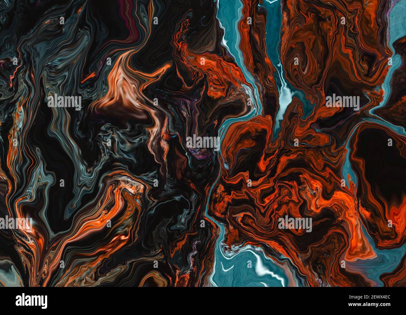 An illustration of a dark trippy background with mixed colors Stock ...