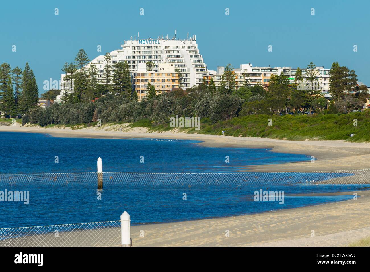 Botany Bay in Sydney, Australia, seen from Kyeemagh Beach looking south ...