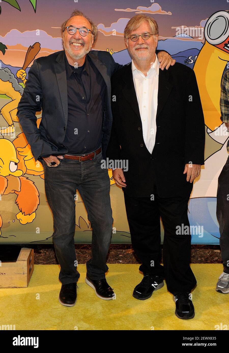 James L. Brooks and Matt Groening attend the 600th episode celebration ...
