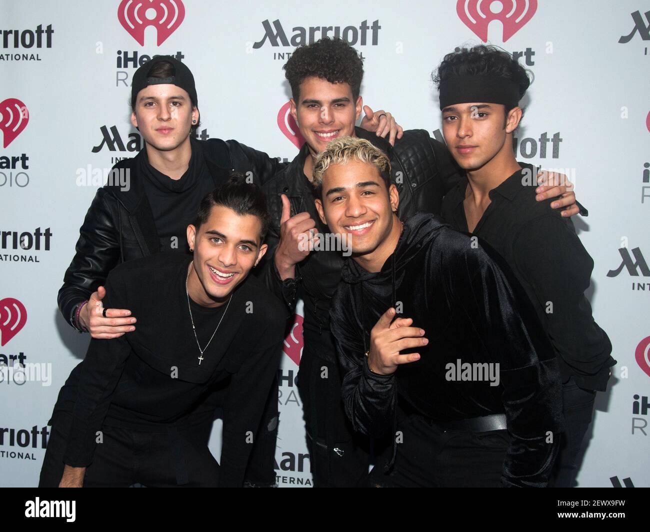 MIAMI, FL - NOVEMBER 04: CNCO attends the iHeartRadio Fiesta Latina ...