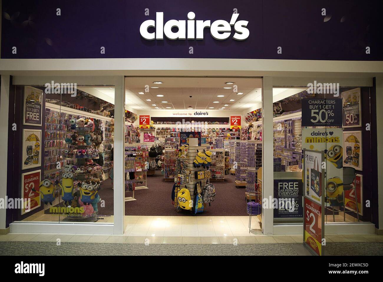 A Claire's test/prototype store inside Claire's headquarters in Hoffman ...