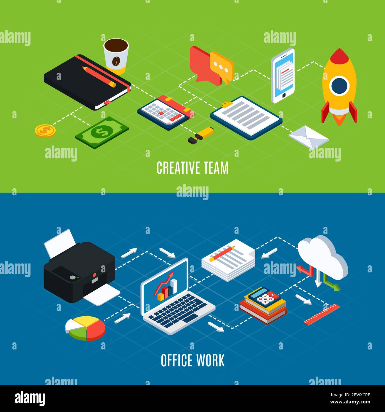 Two items Stock Vector Images - Alamy