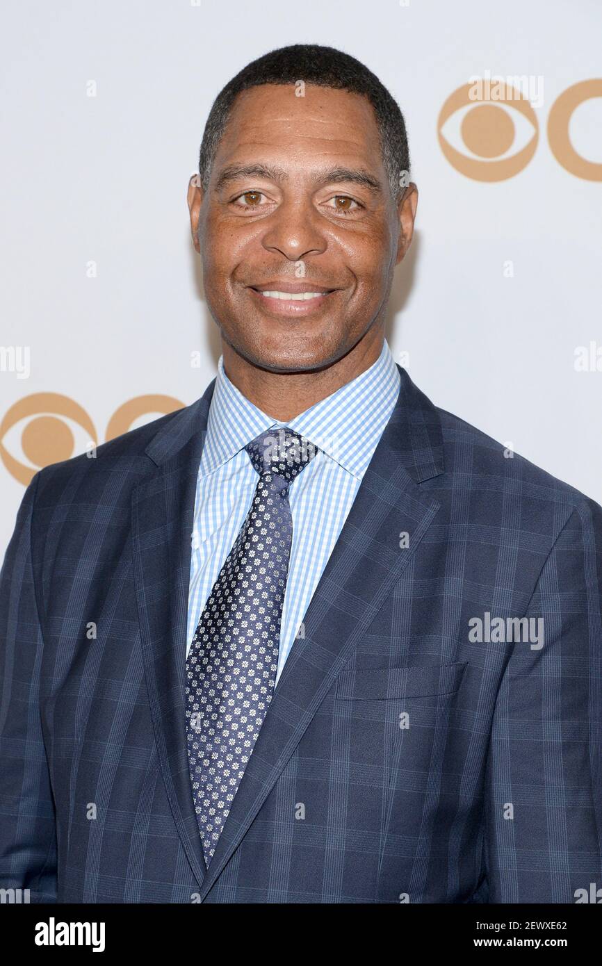 Former NFL Player Marcus Allen attends the 2015 CBS Upfront at Lincoln ...
