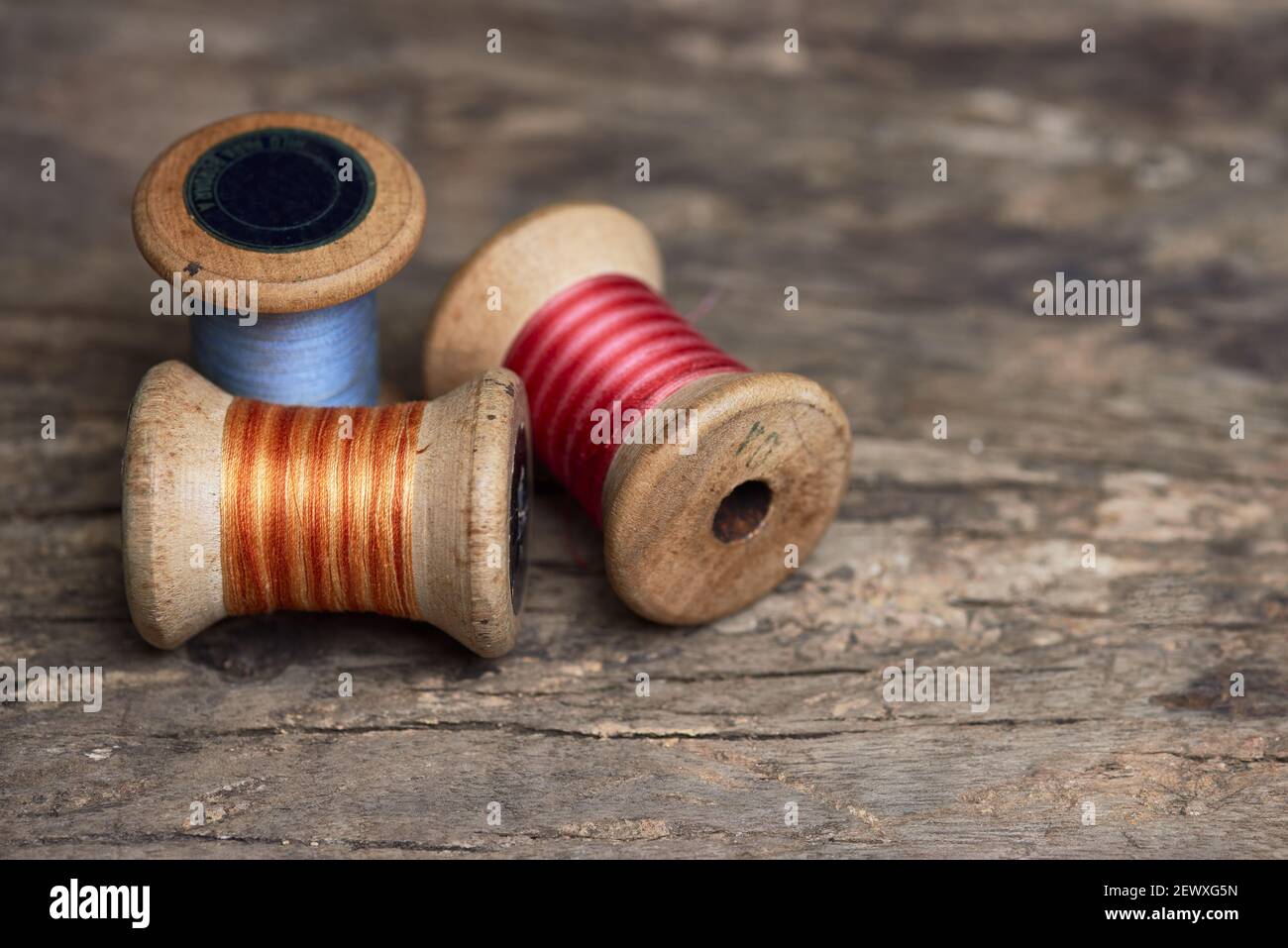 Three blue threads hi-res stock photography and images - Alamy