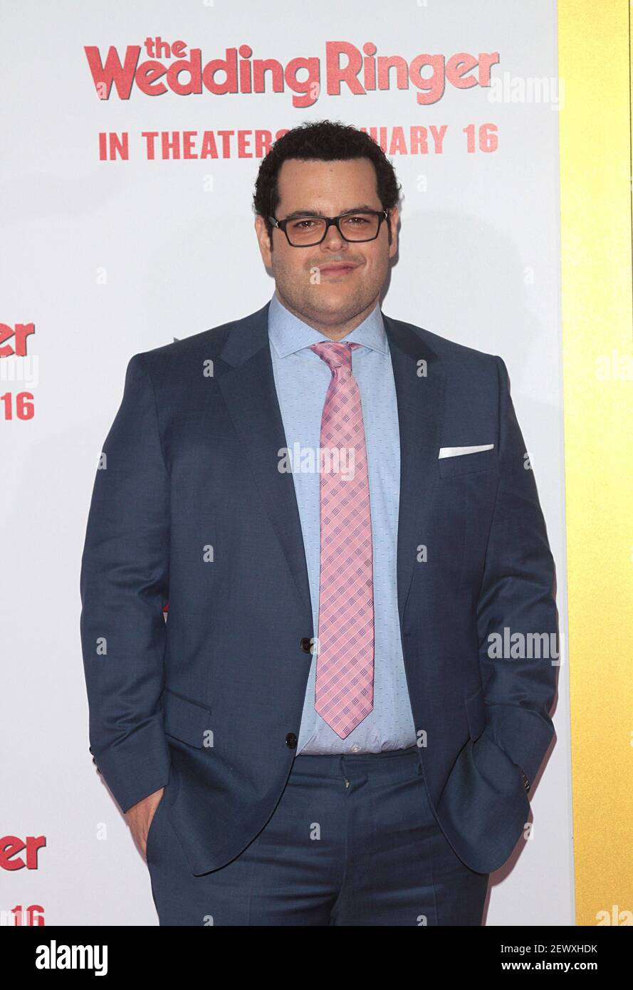 Josh Gad attends The World Premiere of "The Wedding Ringer" held at the ...