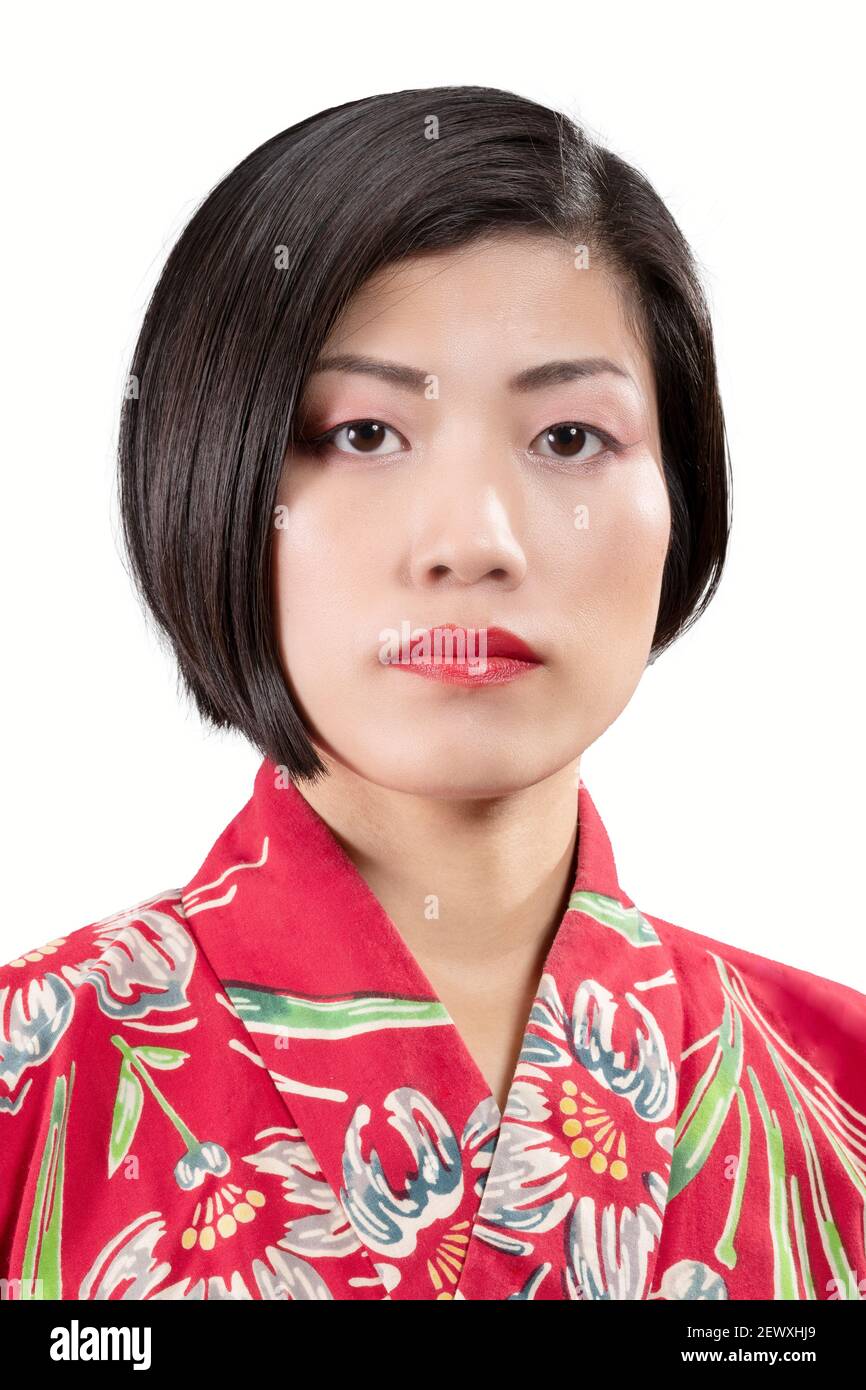 Japanese profile face hi-res stock photography and images - Alamy