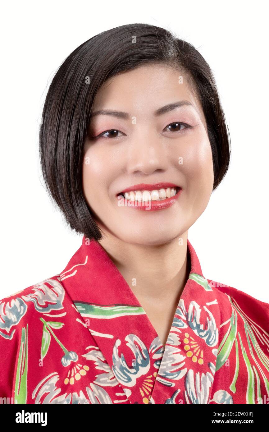 Japanese profile face hi-res stock photography and images - Alamy
