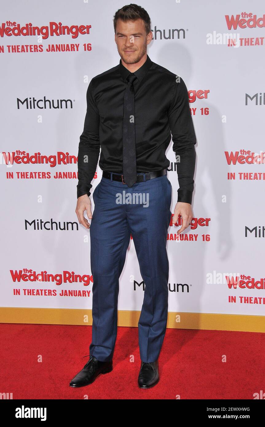 Alan Ritchson at "The Wedding Ringer" Los Angeles Premiere held at the ...