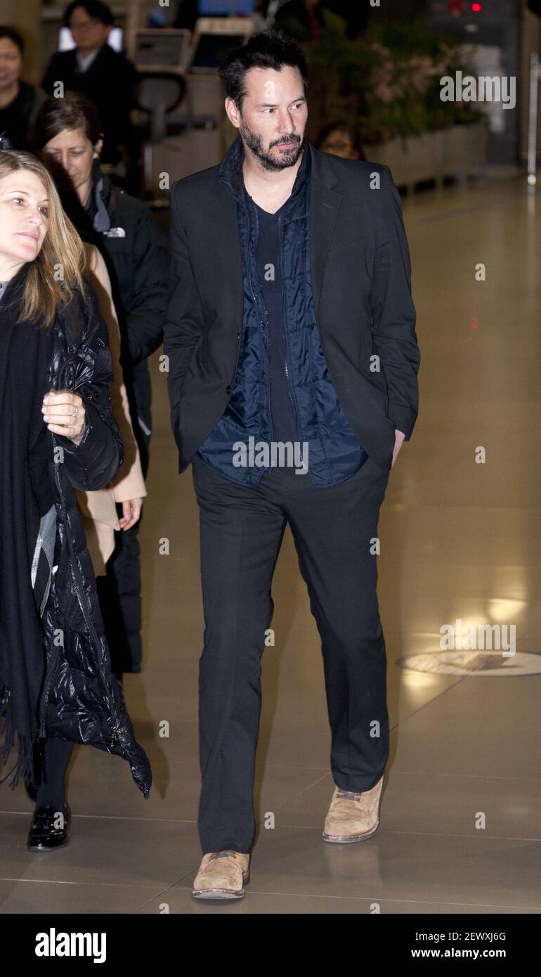 7 January 2015 - Incheon, South Korea : Actor Keanu Reeves arrives at ...