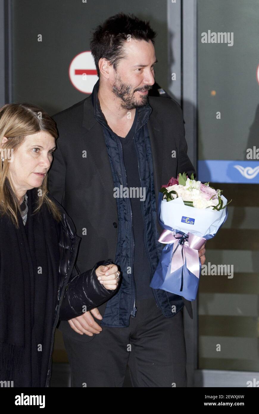 7 January 2015 - Incheon, South Korea : Actor Keanu Reeves arrives at ...