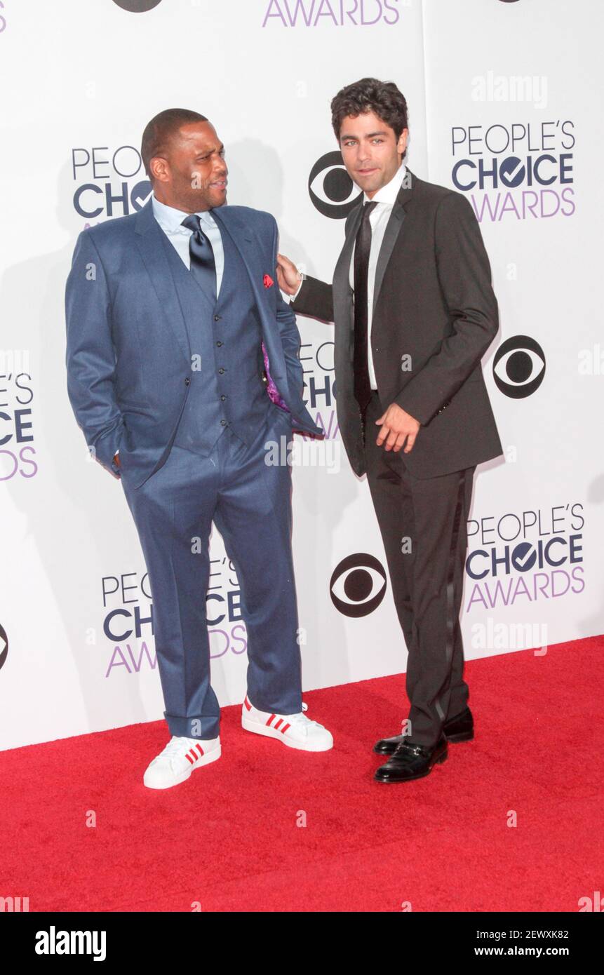 (L-R) Actors Anthony Anderson and Adrian Grenier arrive at the 2015 ...