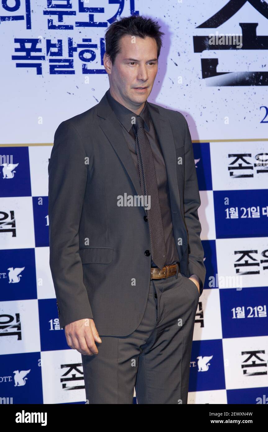 8 January 2015 - Seoul, South Korea : Actor Keanu Reeves attends a ...