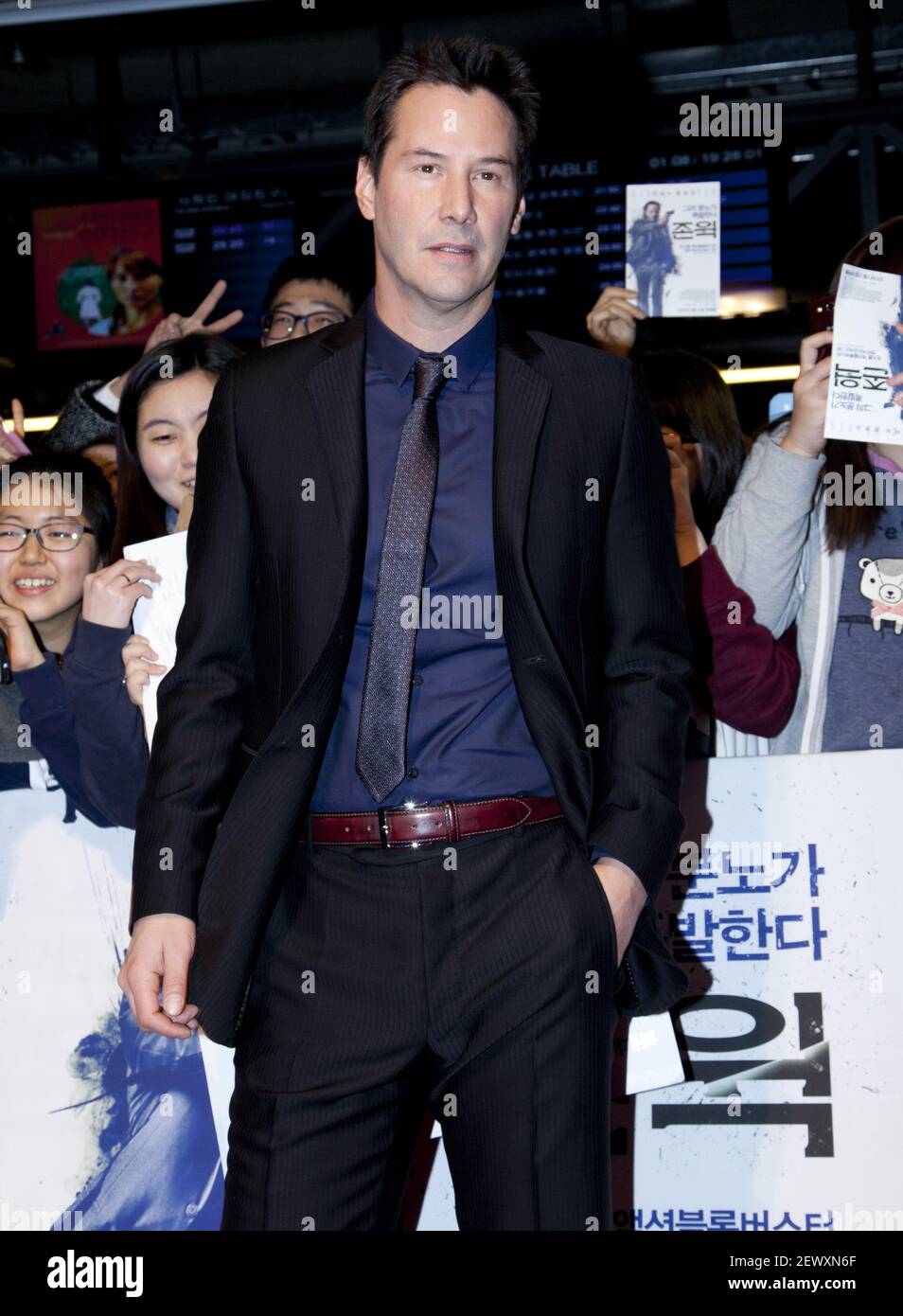 8 January 2015 - Seoul, South Korea : Actor Keanu Reeves arrives at the ...