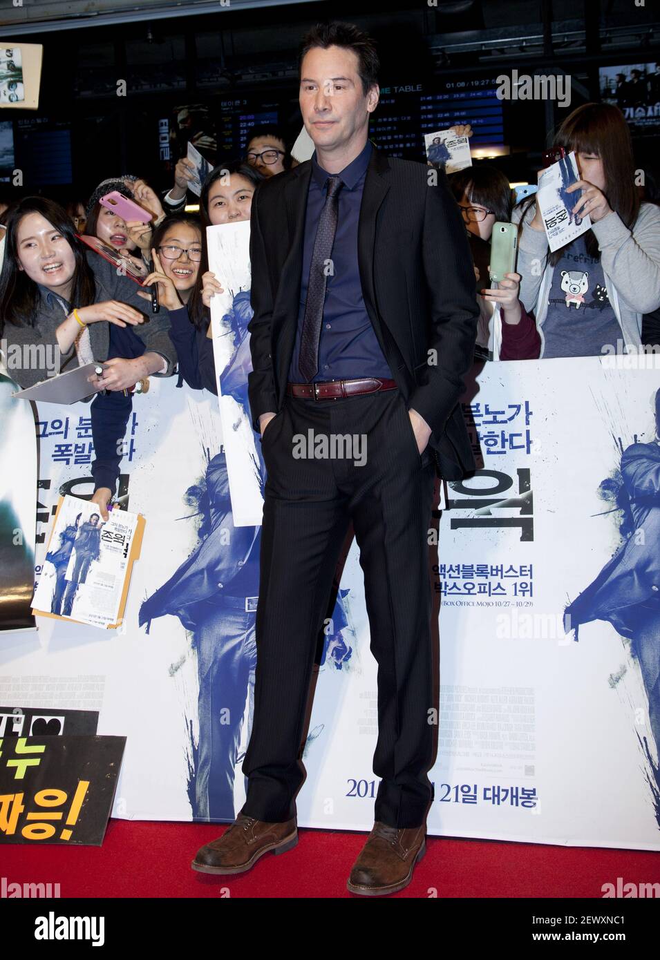 8 January 2015 - Seoul, South Korea : Actor Keanu Reeves arrives at the ...