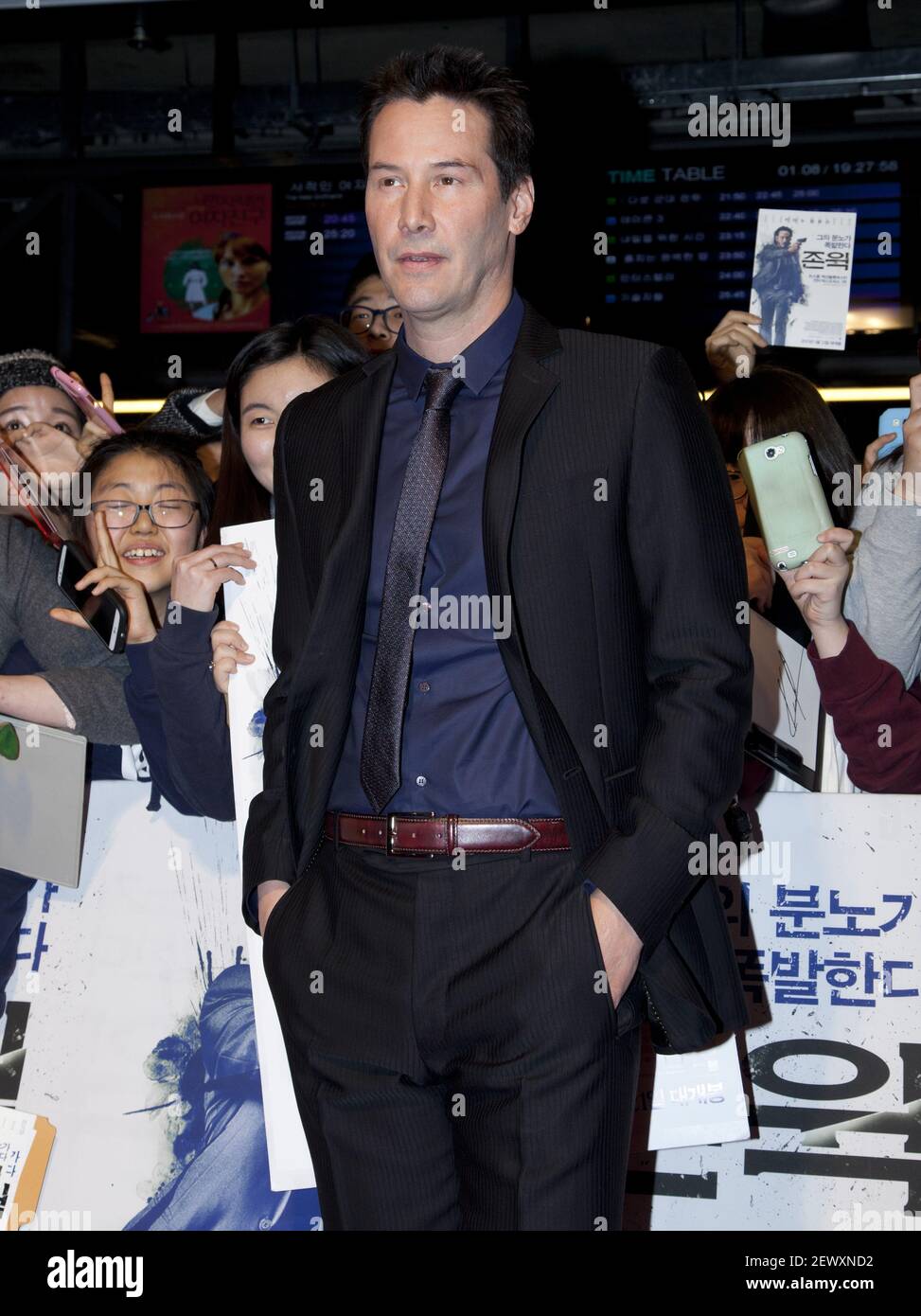8 January 2015 - Seoul, South Korea : Actor Keanu Reeves arrives at the ...