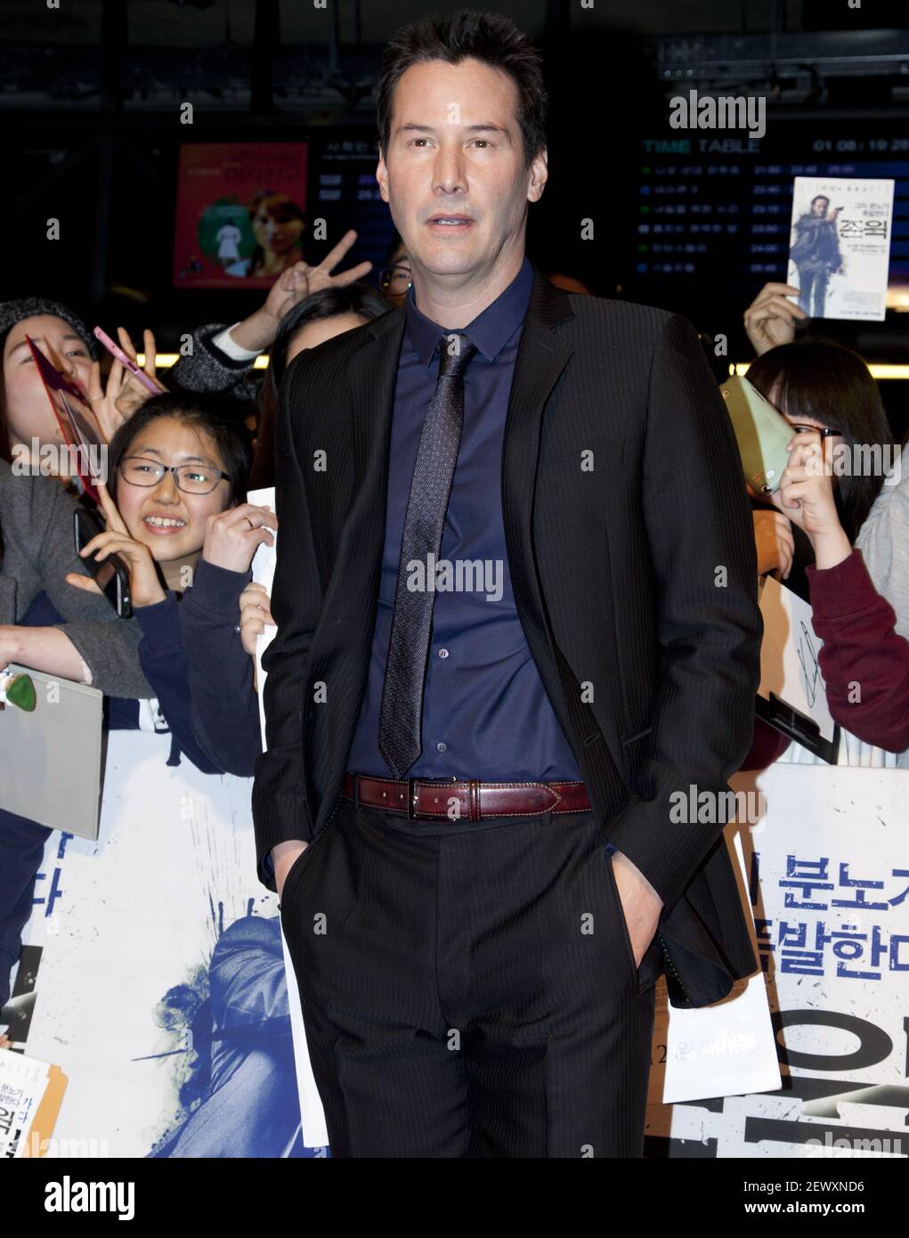 8 January 2015 - Seoul, South Korea : Actor Keanu Reeves arrives at the ...