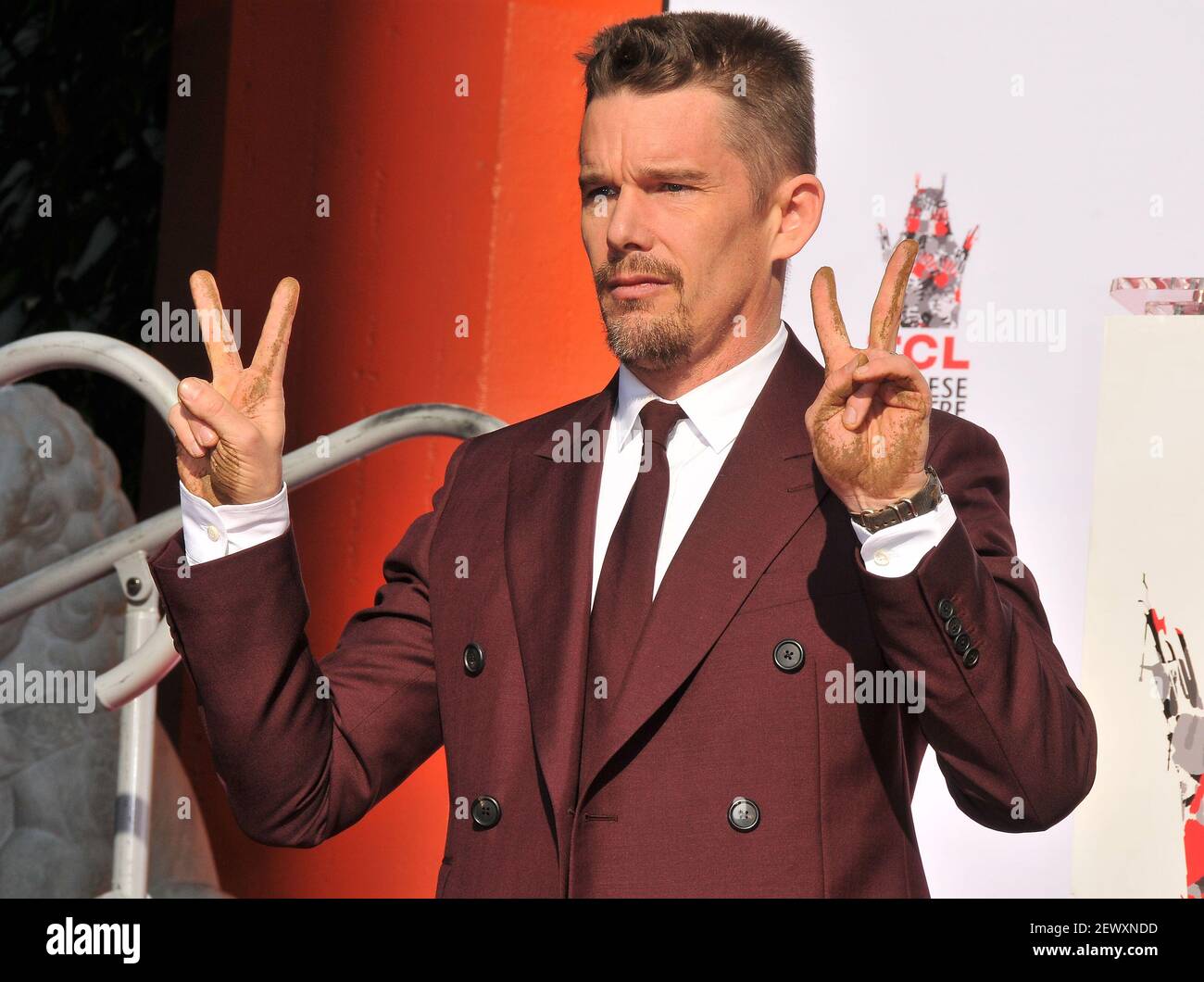 Ethan Hawke Handprints & Footprints Ceremony held at the TCL Chinese ...