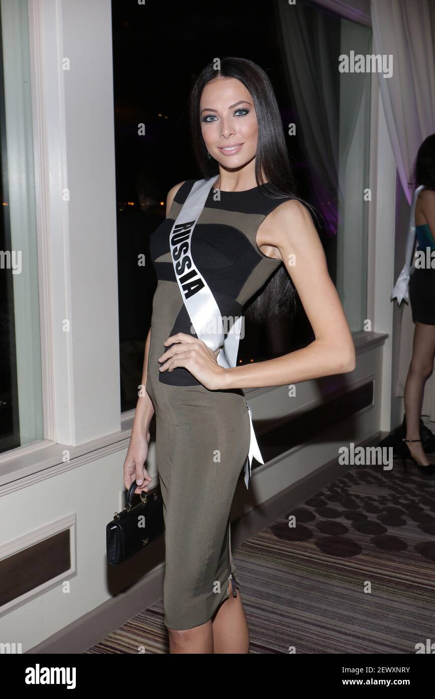 KEY BISCAYNE - FLORIDA: Miss Russia Yulia Alipova attends the Miss ...