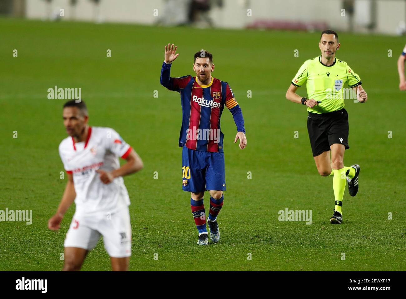 Barcelona, Spain. 3rd Mar, 2021. Lionel Messi (Barcelona) Football ...