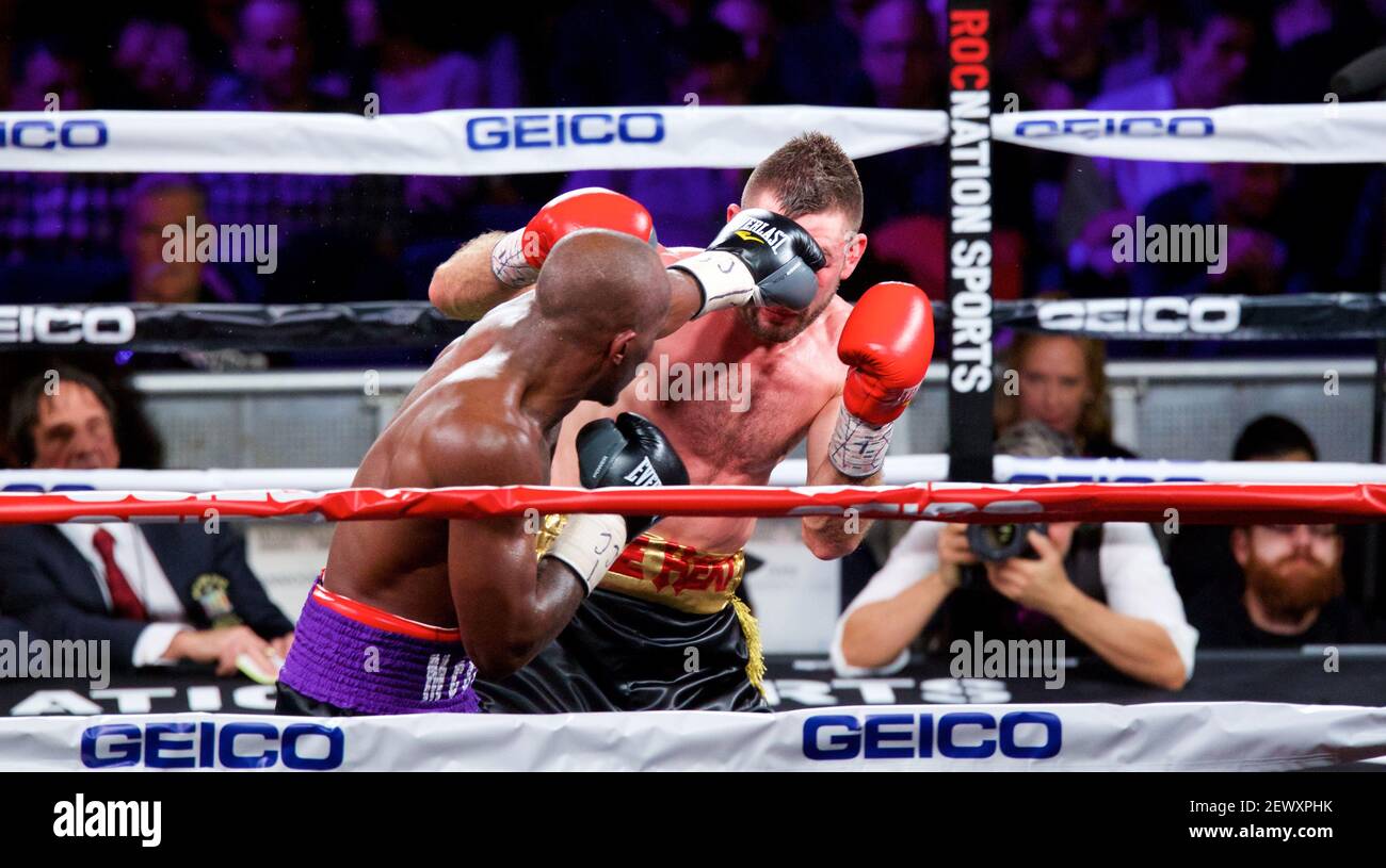 Cecil McCalla and Chris Van Heerden at the Throne Boxing Roc Nation ...