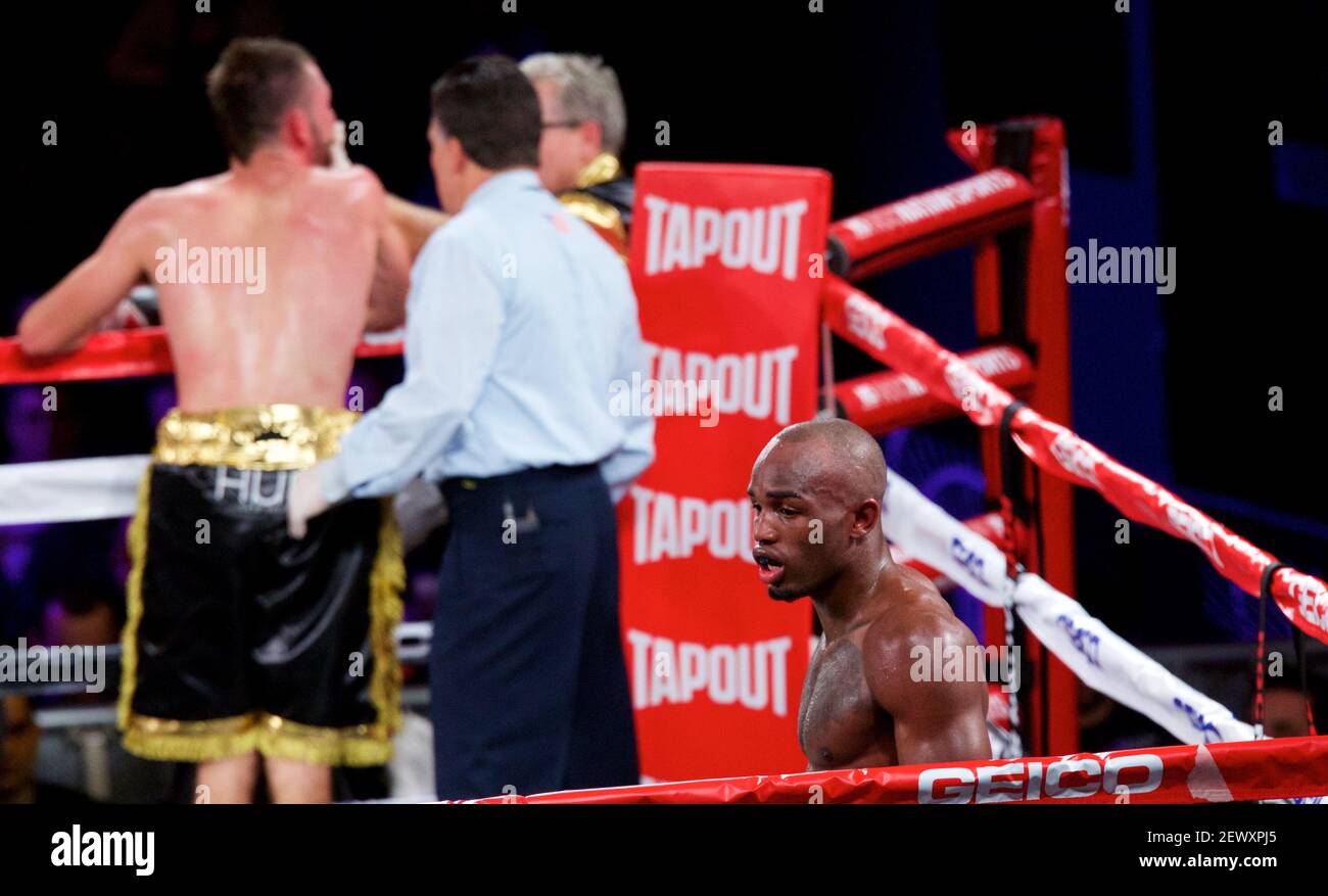 Cecil McCalla and Chris Van Heerden at the Throne Boxing Roc Nation ...