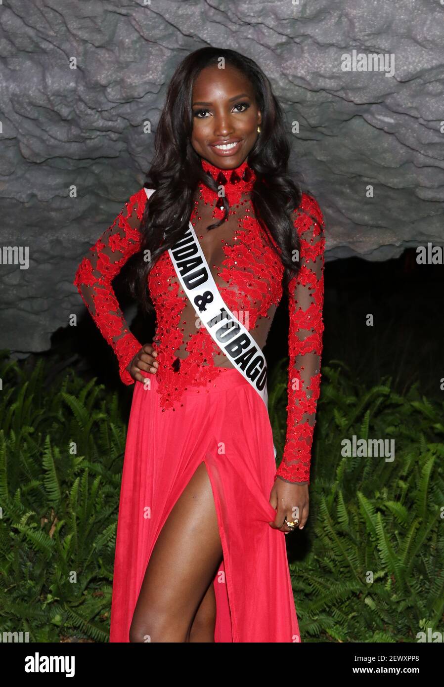 DORAL - FLORIDA, JANUARY9, 2014: Miss Trinidad & Tobago Jevon King ...