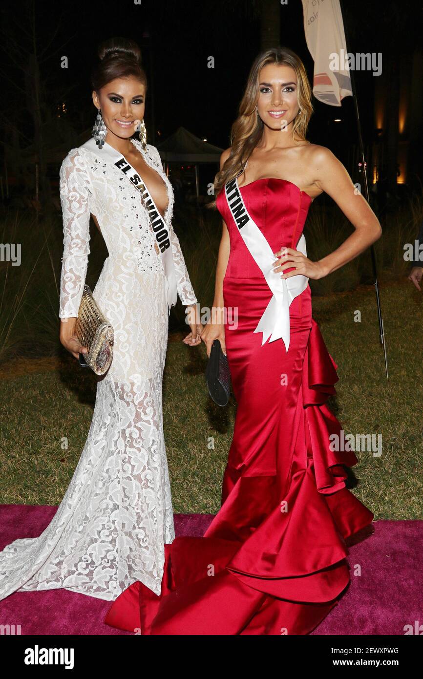 DORAL - FLORIDA, JANUARY9, 2014: Miss El Salvador Patricia Murillo and ...