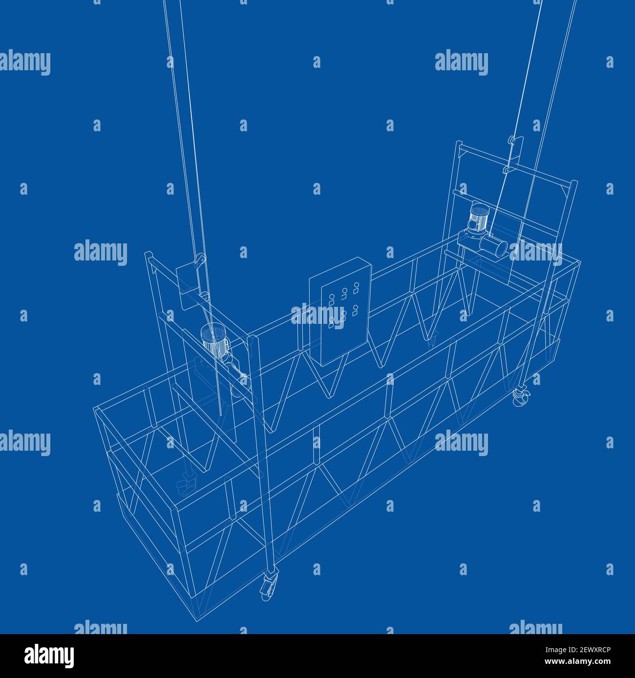 Empty construction elevator. Vector Stock Vector Image & Art - Alamy
