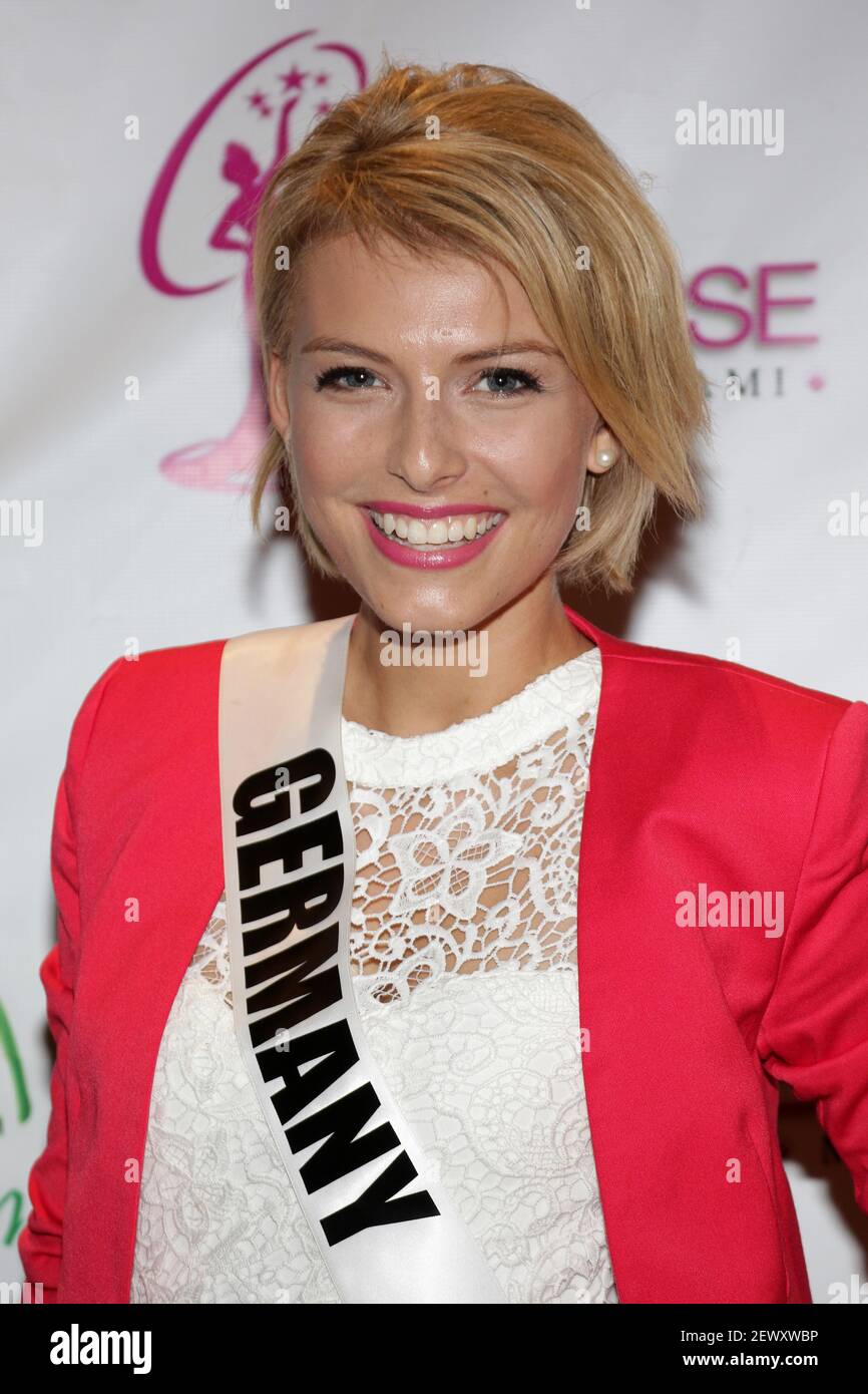 DORAL - FLORIDA, JANUARY 10, 2015: Miss Germany Josefin Donat attends ...